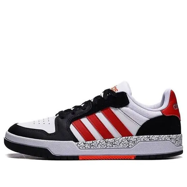 Adidas Entrap Low Top Sneakers - White/black/red