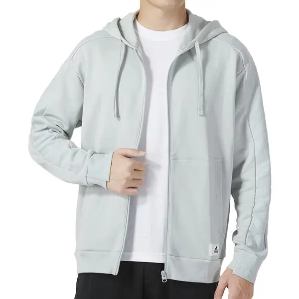 Adidas Lounge French Terry Full Zip Parka Jacket