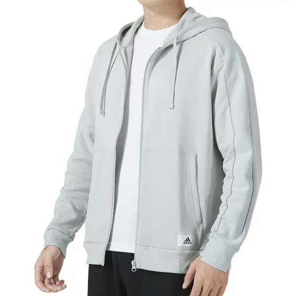 Adidas Lounge French Terry Full Zip Parka Jacket