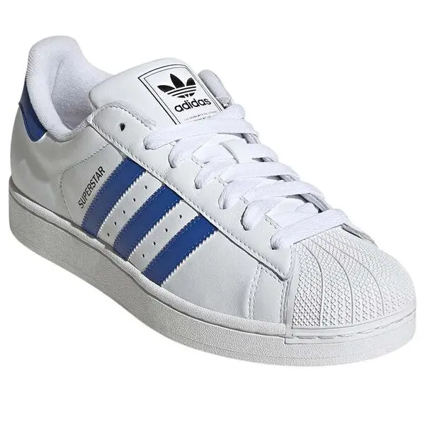 Adidas Superstar Ii "cloud White Blue - Cloud White/blue/core Black