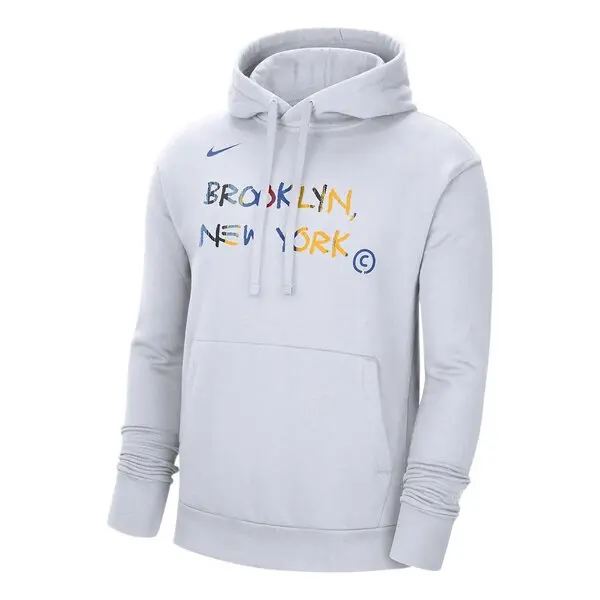 Nike Brooklyn Nets Graphic Hoodie - White