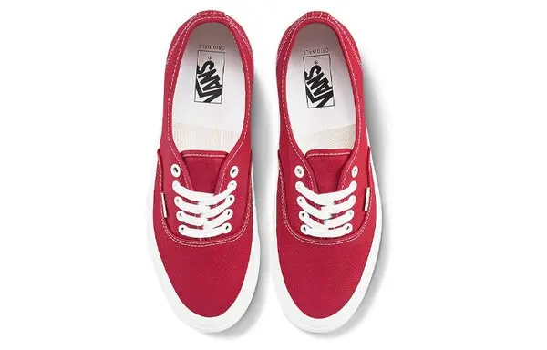 VANS Og Authentic Lx Low Top Sneakers - Red/true White