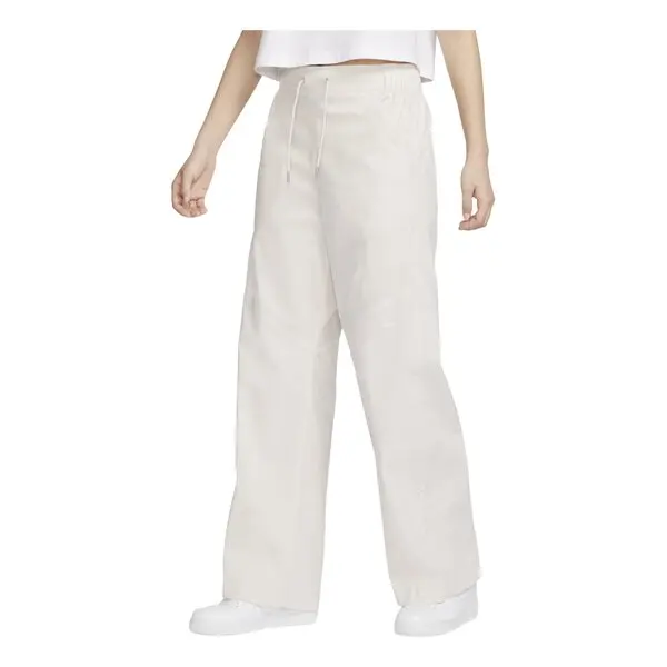 Nike Essentials High-rise Wide Leg Pants - Beige