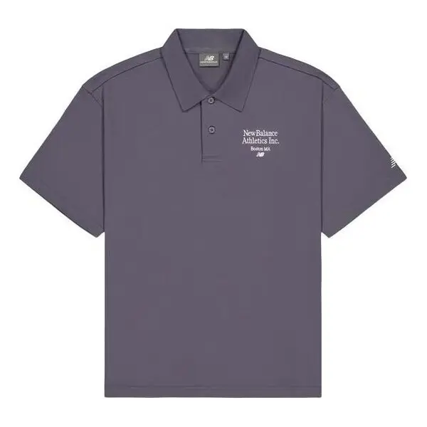 NEW BALANCE Athletics Polo Shirt Asia Sizing - Dark Grey
