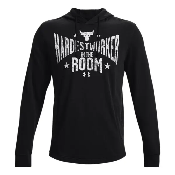 Under Armour Project Rock Terry Hoodie - Black/grey