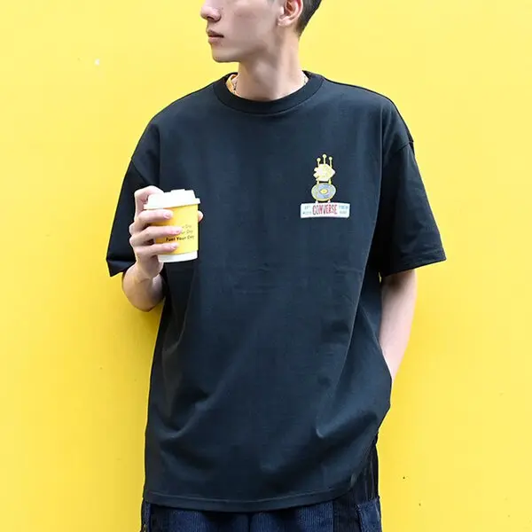 CONVERSE Sneaker Store T-shirt Asia Sizing - Black