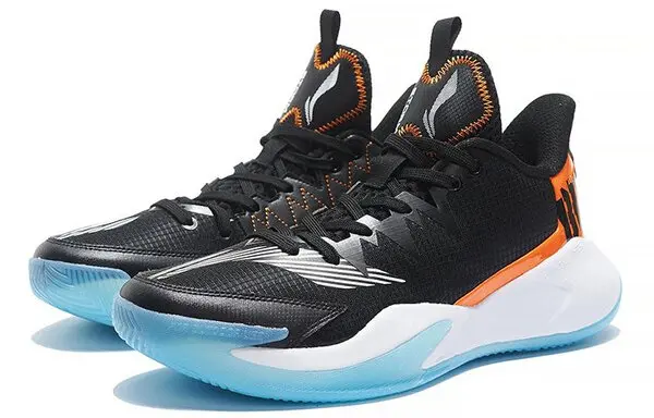 LI-NING Badfive Storm 1 Low Sneakers - Black/orange/blue