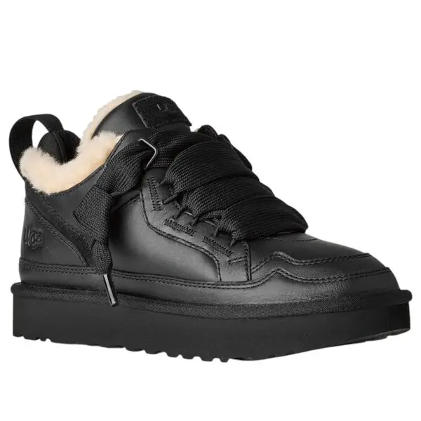 UGG Lowmel Leather Sneakers - Black