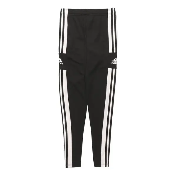 Adidas Classic Stripes Logo Knitted Sports Pants - Black