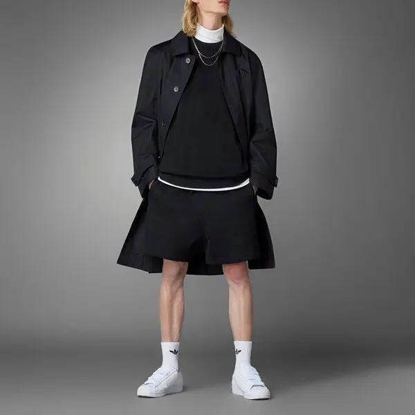 Adidas Originals Blue Version Essentials Shorts - Black
