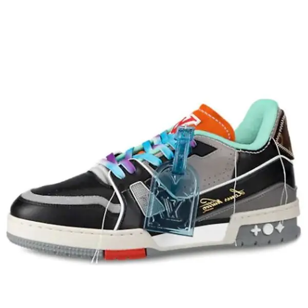LOUIS VUITTON Trainers - Black/teal/red