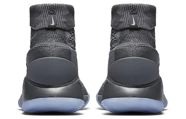 Nike Hyperdunk 2016 Flyknit High Top Sneakers - Dark Gray/gold/gray