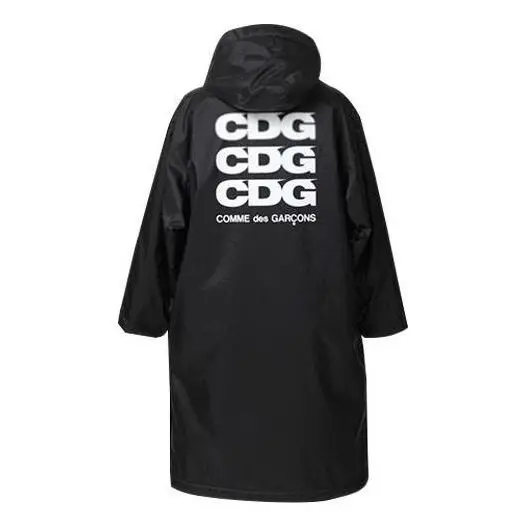 Comme Des Garçons Bench Boa Lined Coat - Black