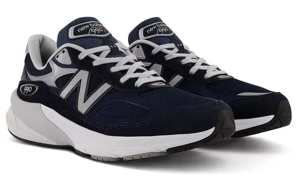 NEW BALANCE 990 V6 Athletic Sneakers - Navy/grey