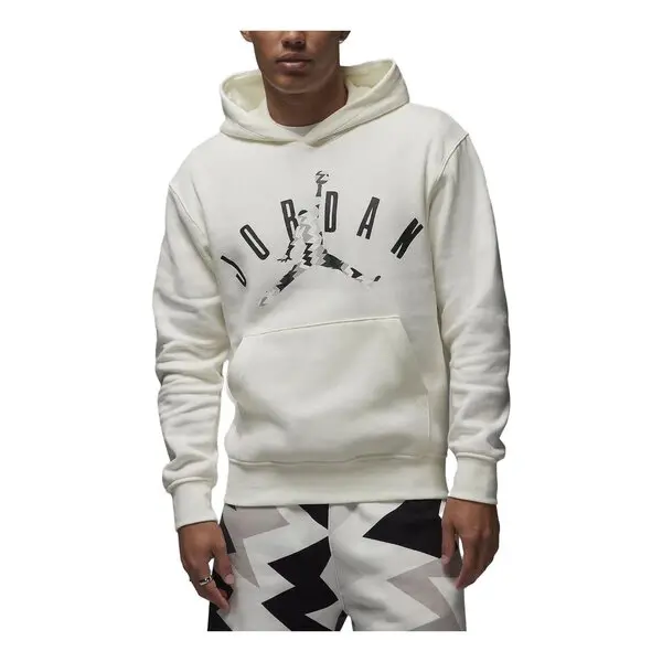JORDAN Flight Mvp Fleece Pullover Hoodie - Sail/black