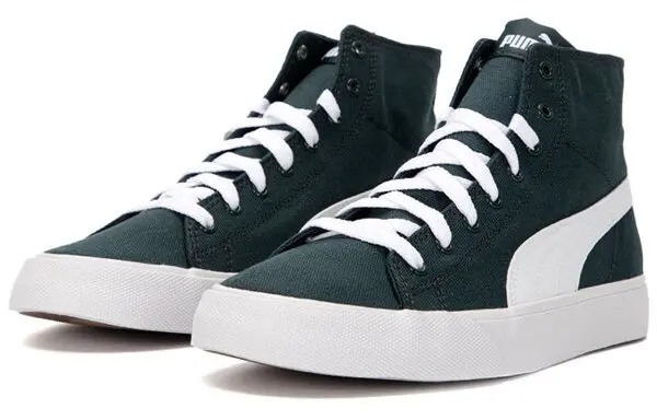 PUMA Bari Mid Top Sneakers - Green/white
