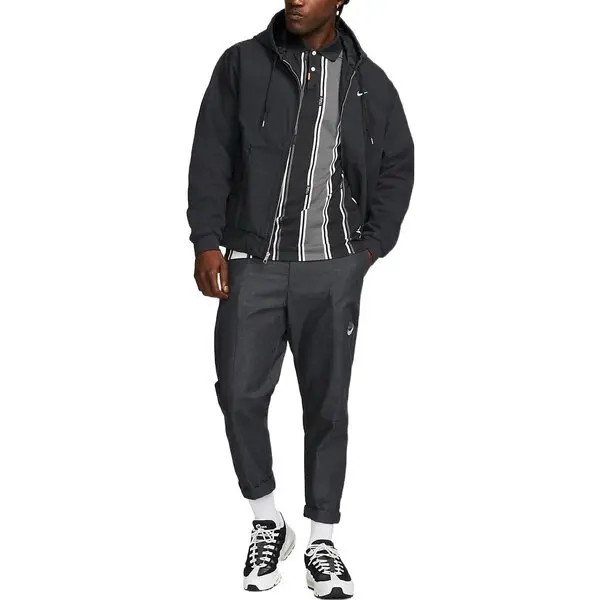 Nike Zip-up Hooded Jacket With Long Sleeves