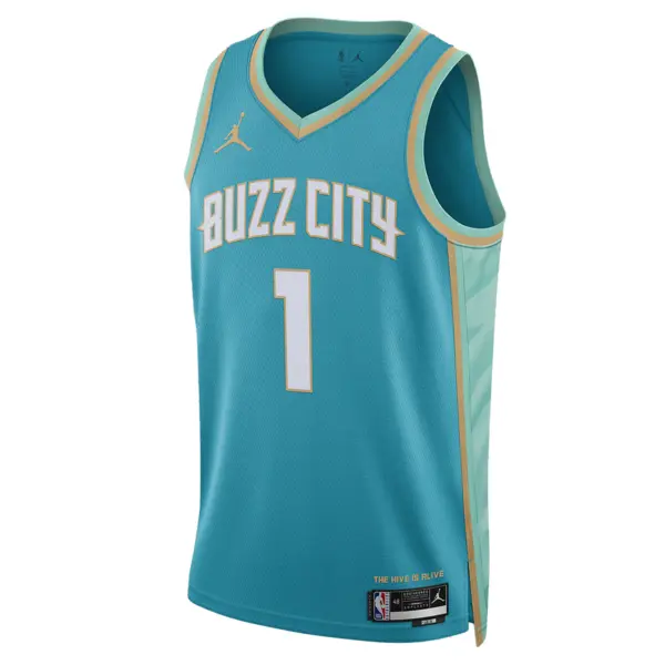 JORDAN Dri-fit Nba Swingman Jersey 2023/24 City Edition Charlotte Hornets Lamelo Ball - Rapid Teal