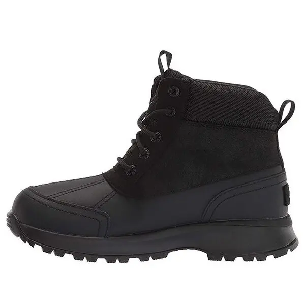 UGG Emmett Duck Lace-up Boots - Black