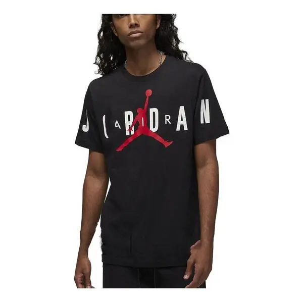 JORDAN Jumpman Stretch T-shirt 'black - Black/multi-color