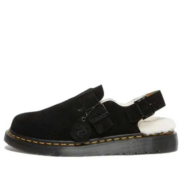 Dr. Martens Jorge Shearling Slingback Mule - Black