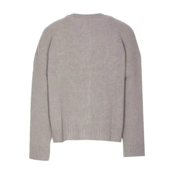 AMI Paris Big Heart Logo Alpaca Cardigan