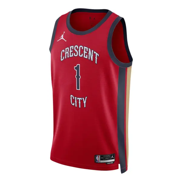 JORDAN Dri-fit Nba Swingman Jersey 2023/24 Statement Edition 'new Orleans Pelicans Zion Williamson - Red