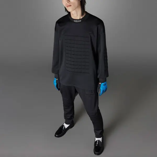 Adidas Originals Logo Round Neck Long Sleeve Top