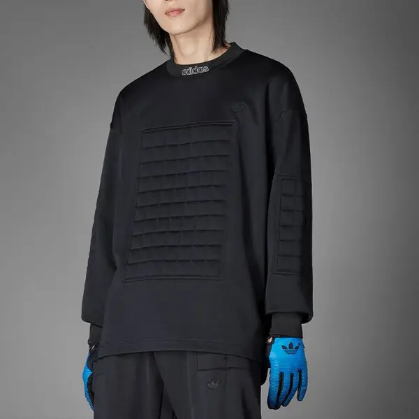 Adidas Originals Logo Round Neck Long Sleeve Top