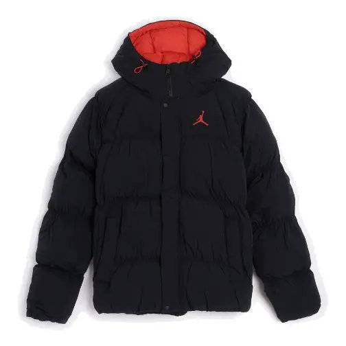 JORDAN Air Essential Puffer Jacket - Black/red