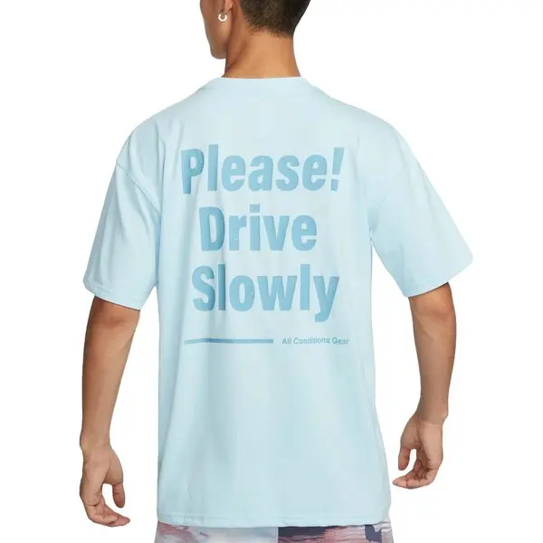 Nike X Dri-fit Graphic T-shirt Asia Sizing - Ice Blue