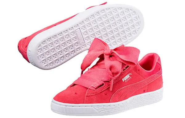 PUMA Suede Heart Valentine Sneakers