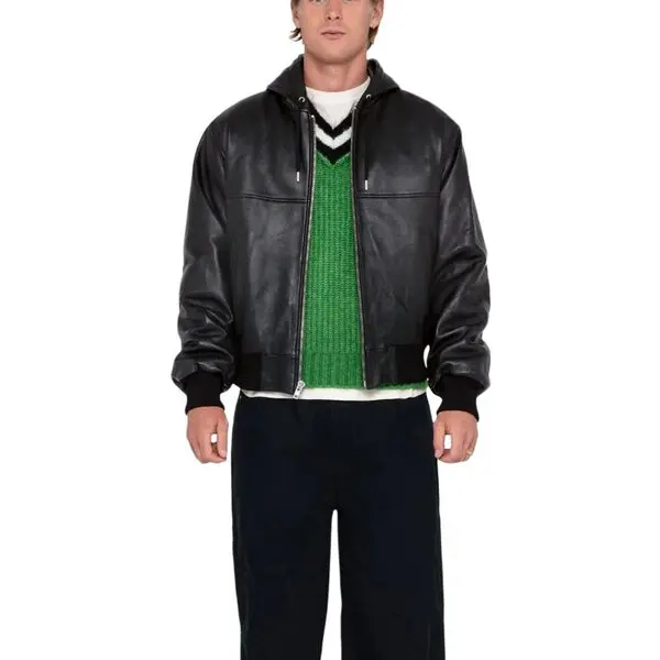 StÜssy Ss Link Leather Bomber