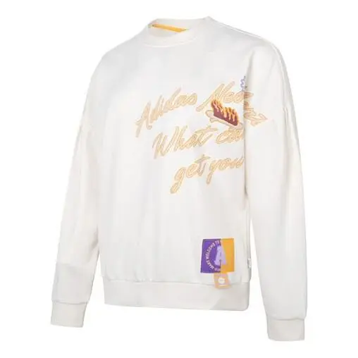Adidas Neo Graphic Sweatshirt - Beige/white/multi-color