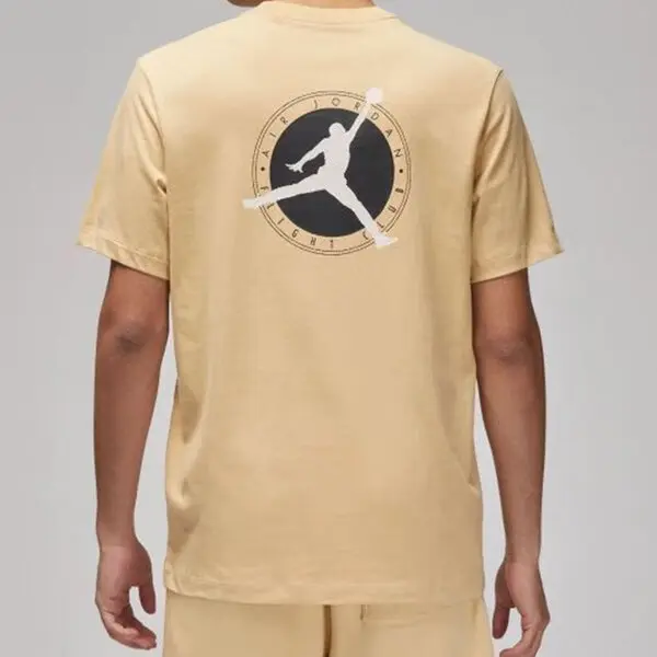 JORDAN Flight Mvp Logo T-shirt 'tan - Brown/black/tan