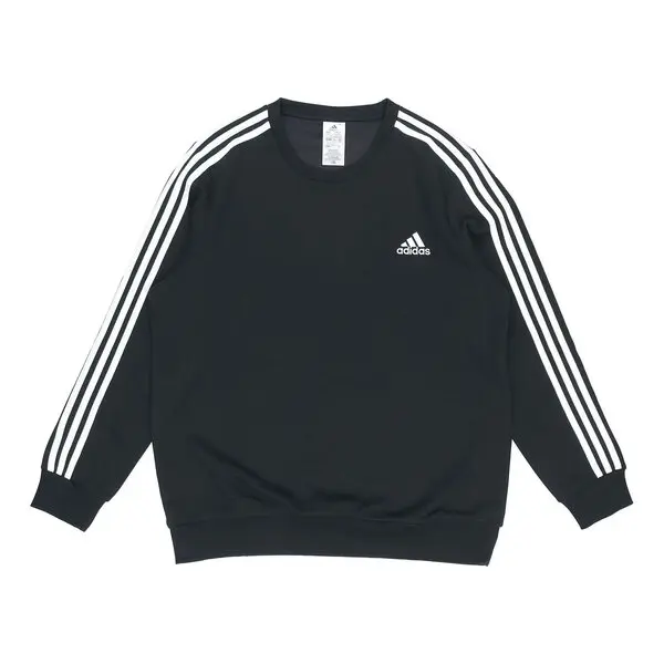 Adidas 3-stripes Crewneck Pullover - Black