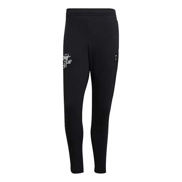 Adidas Real Cny Sw Pnt Real Madrid Soccer Trousers For - Black