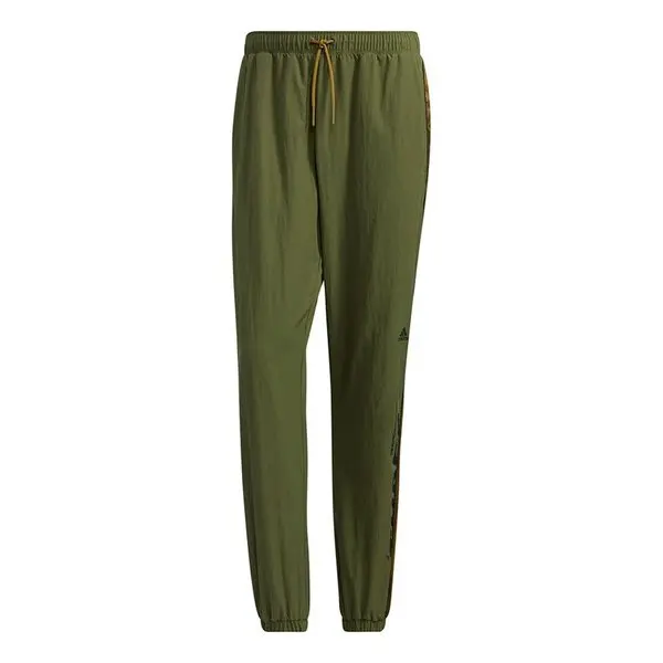 Adidas Wrd Wov Pnt Contrasting Colors Woven Loose Bundle Feet Sports Pants - Green
