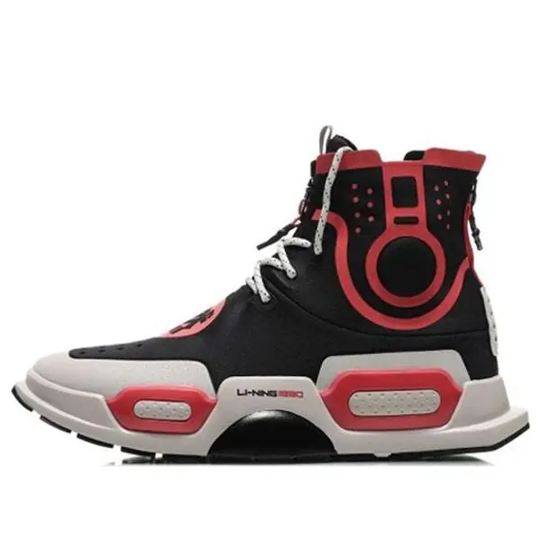 LI-NING Essence 2 Reburn High-top Sneakers - Black/red