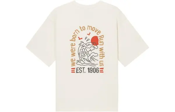 NEW BALANCE Cartoon Logo T-shirt Asia Sizing 'white