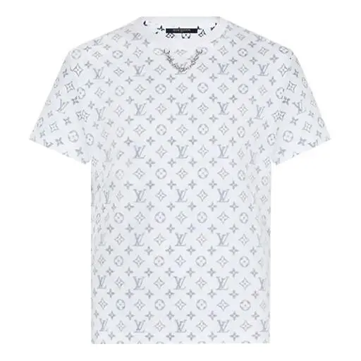 LOUIS VUITTON Ss22 Collar Chain Logo Short Sleeve - White