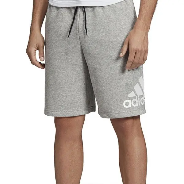 Adidas Sports Drawstring Shorts With Logo - Grey