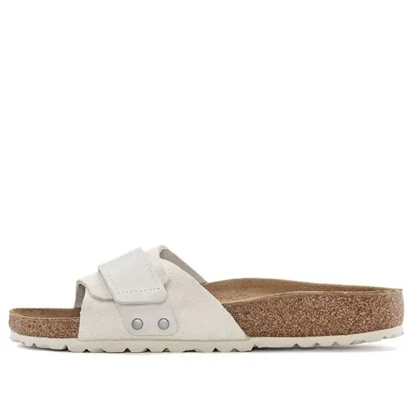 BIRKENSTOCK Oita Suede Leather Sandals - White