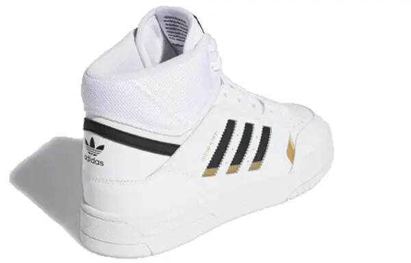 Adidas Drop Step High Top Sneakers - White