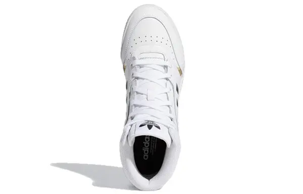 Adidas Drop Step High Top Sneakers - White