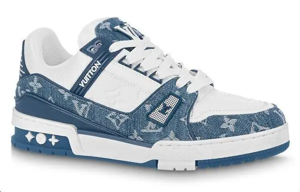 LOUIS VUITTON Trainer Sneakers - White/blue