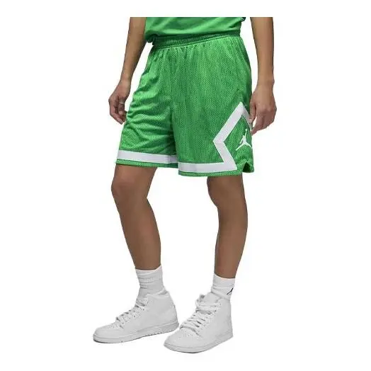 JORDAN Air Heritage Diamond Basketball Shorts - Green/white
