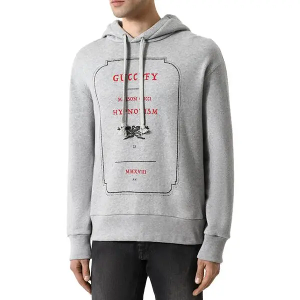 Gucci Hypnotism Graphic Hooded Sweatshirt