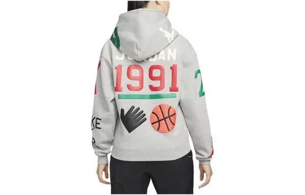 JORDAN X Nina Chanel Abney Graphic Hoodie - Grey/multi-color