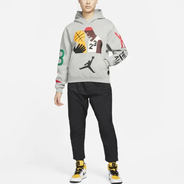 JORDAN X Nina Chanel Abney Graphic Hoodie - Grey/multi-color